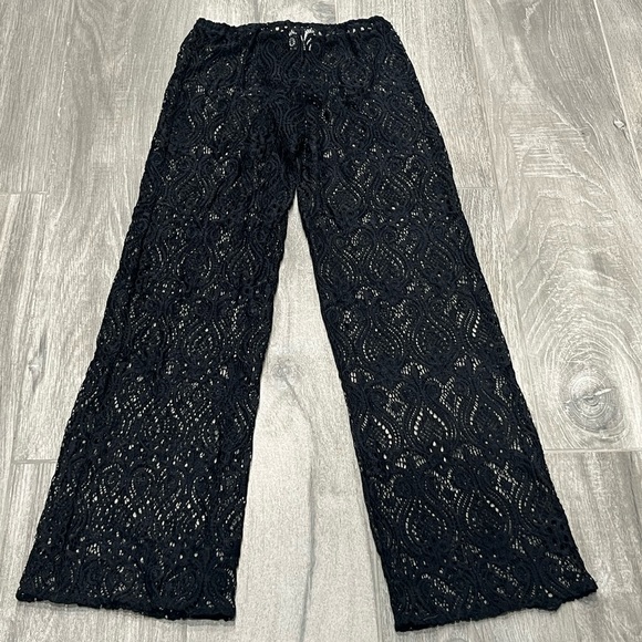BECCA | Swim | Becca Black Lace Cover Up Pant Xs | Poshmark